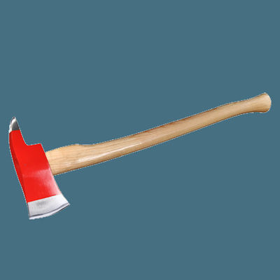 pick head fire axe with ash wooden handle, firefighting axe