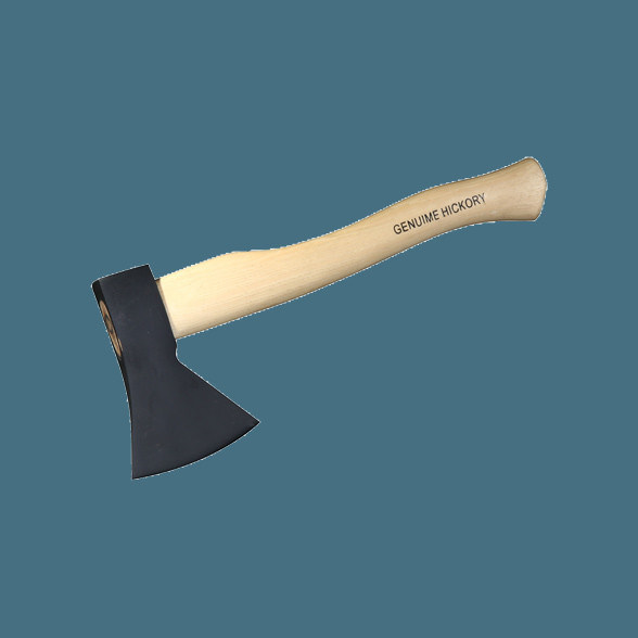 A613 axe with hickory wood handle, forged axe head, hickory axe handle