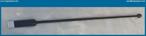 post hole digging bar,post hole digger bar 45# steel forged heat treatement