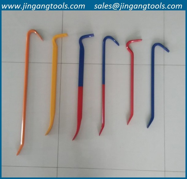 steel goose neck wrecking bars carbon steel nail puller wrecking bar