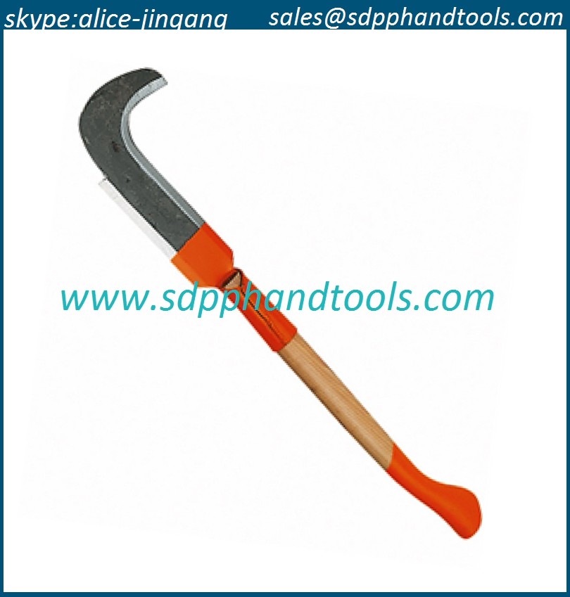 High quality bush hook with axe handle, sharped ditch bank blade with ...