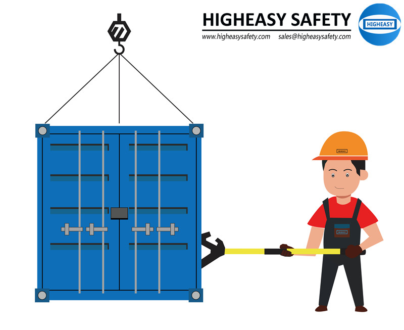 Push pull stick for cargo container with VC rubber tooling head high ...