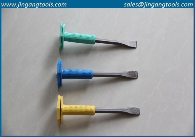 cold plated stone chisel with two-tone rubber grip Stone chisel with ...