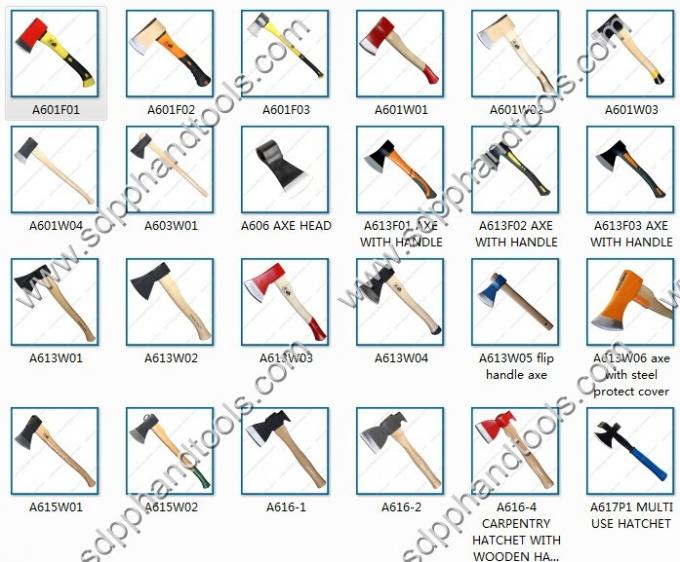 splitting axe with wedge, steel cover handle, 1/3 color ash wood handle ...