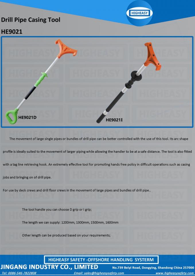 Drill Pipe Connection Guide Allows The Handlers To Keep Hands Clear Of ...