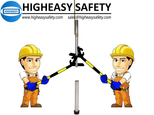 push pull sticks to safely push cargo away or pull netting, ropes cables