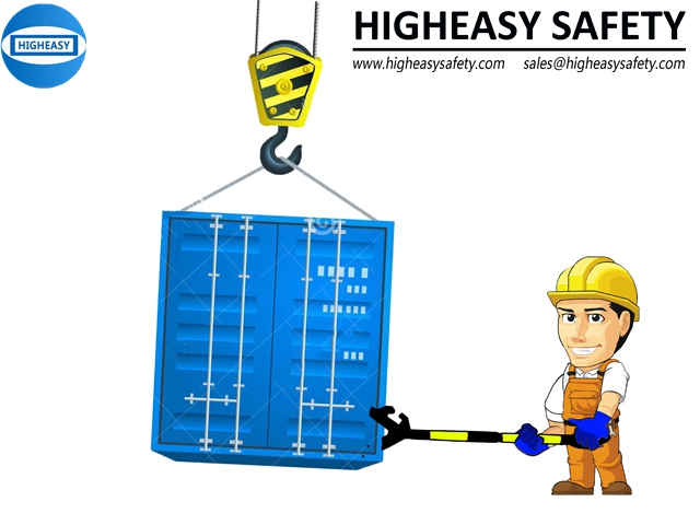 push pull sticks to safely push cargo away or pull netting, ropes cables